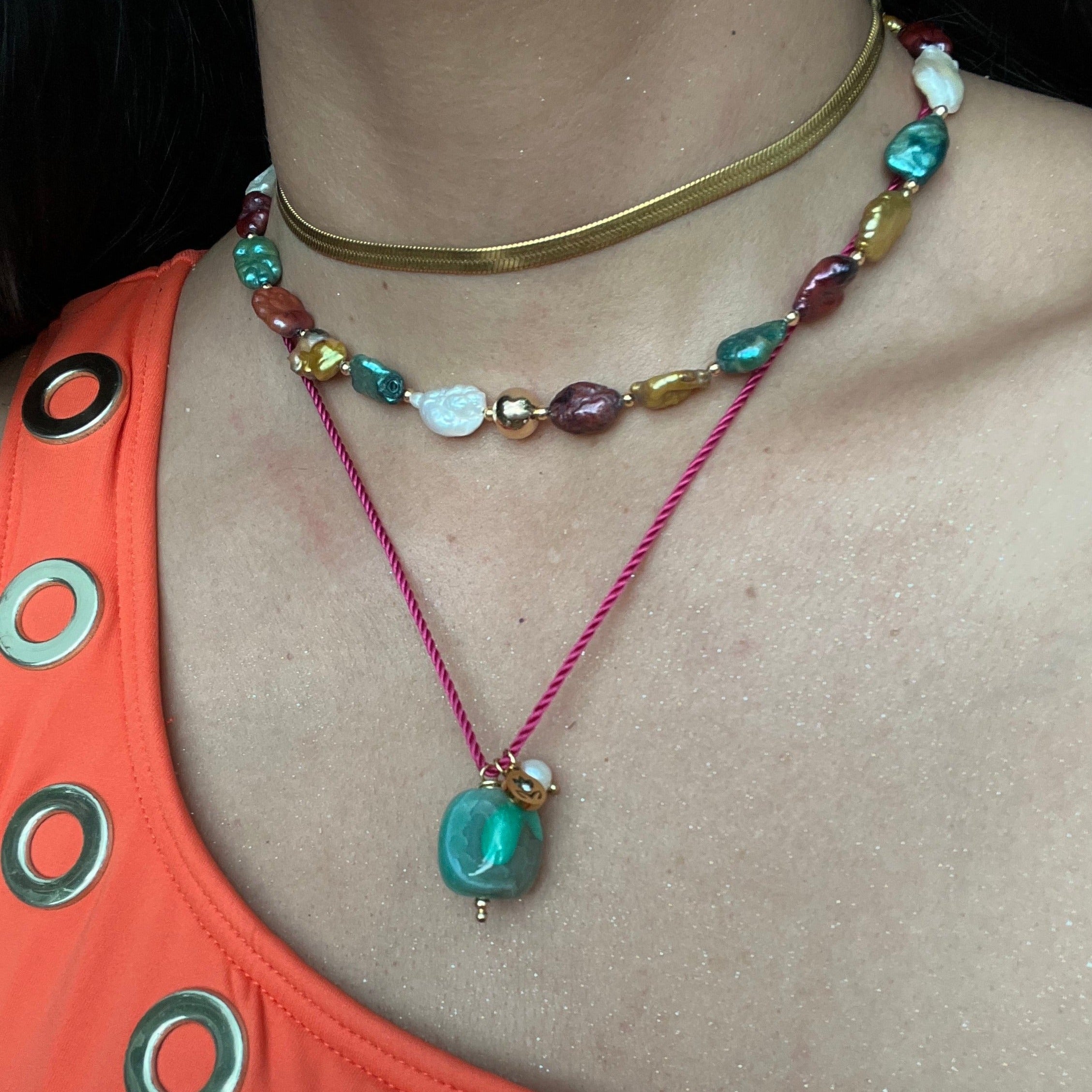 Solitaire Agata Necklace – ViMar Designs